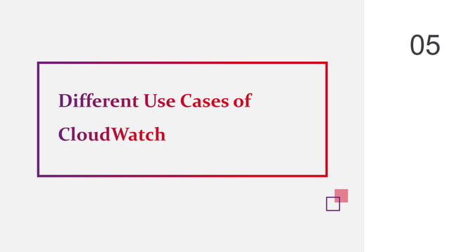 Introduction to AWS CloudWatch Presentation | PPTX