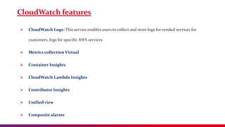 Introduction to AWS CloudWatch Presentation | PPTX
