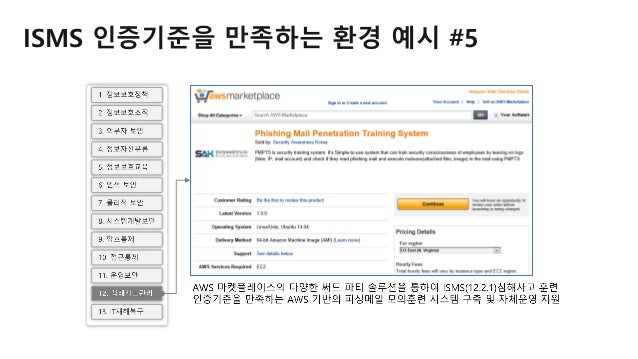 비즈니스 혁신 가속화와 효과적 규정 준수를 위한 AWS ISMS 소개::신종회::AWS Summit Seoul 2018