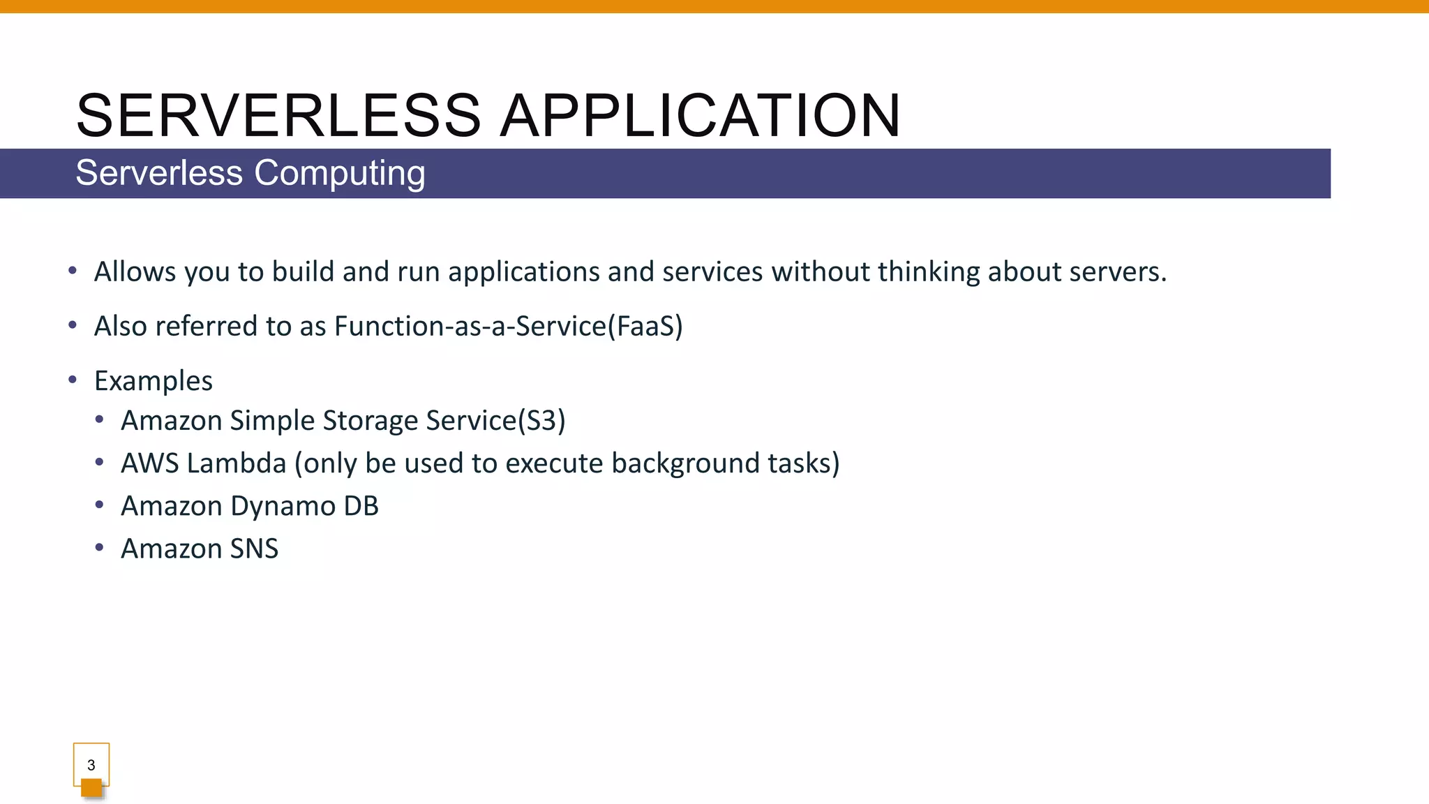 Introduction To Aws Lambda And Serverless Application1 Pptx