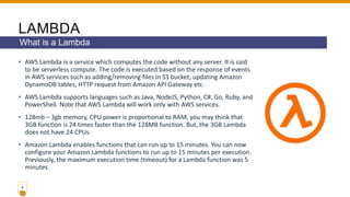 Introduction to AWS lambda & Serverless Application1.pptx