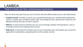 Introduction to AWS lambda & Serverless Application1.pptx