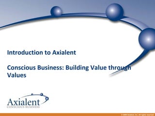 Introduction To Axialent | PPT