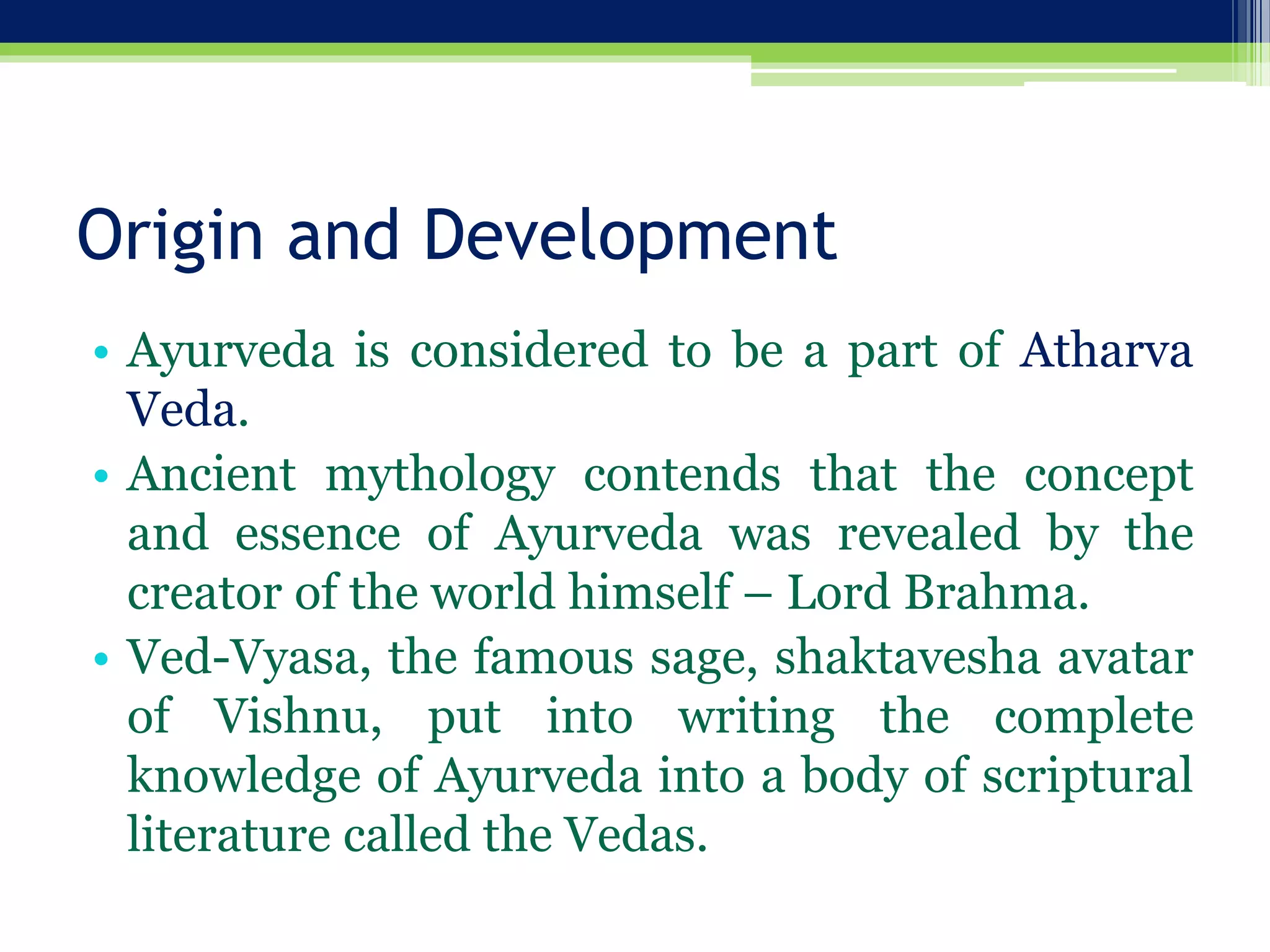 Introduction to ayurveda | PPTX