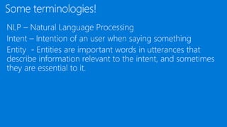 Introduction to azure bot framework | PPTX