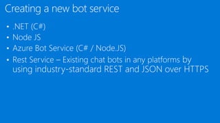 Introduction to azure bot framework | PPTX