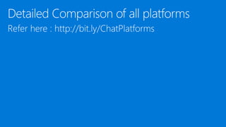 Introduction to azure bot framework | PPTX