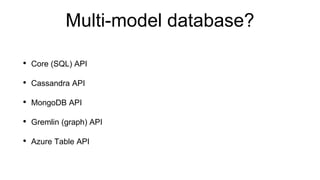 Introduction to azure cosmos db | PPTX