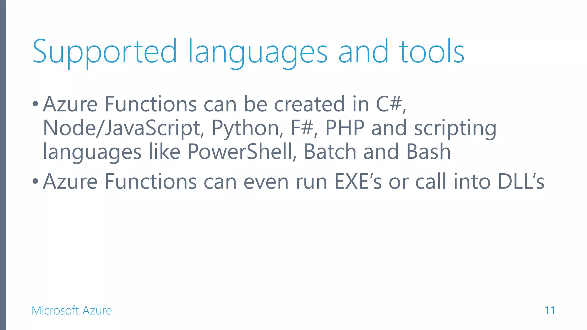 Introduction to Azure Functions | PPTX