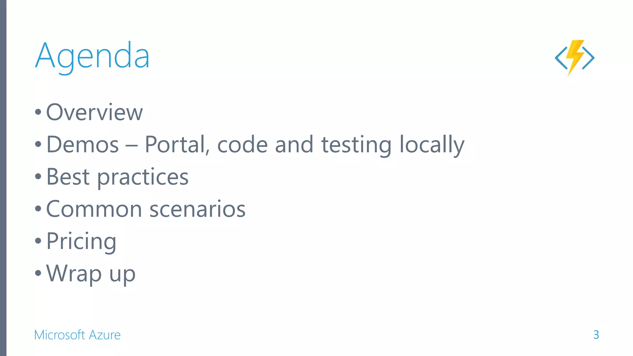 Introduction to Azure Functions | PPTX