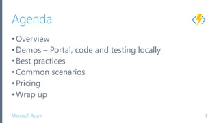 Introduction to Azure Functions | PPTX