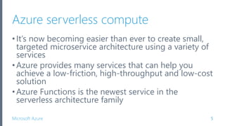 Introduction to Azure Functions | PPTX