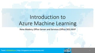 Introduction to Azure Machine Learning | PPTX
