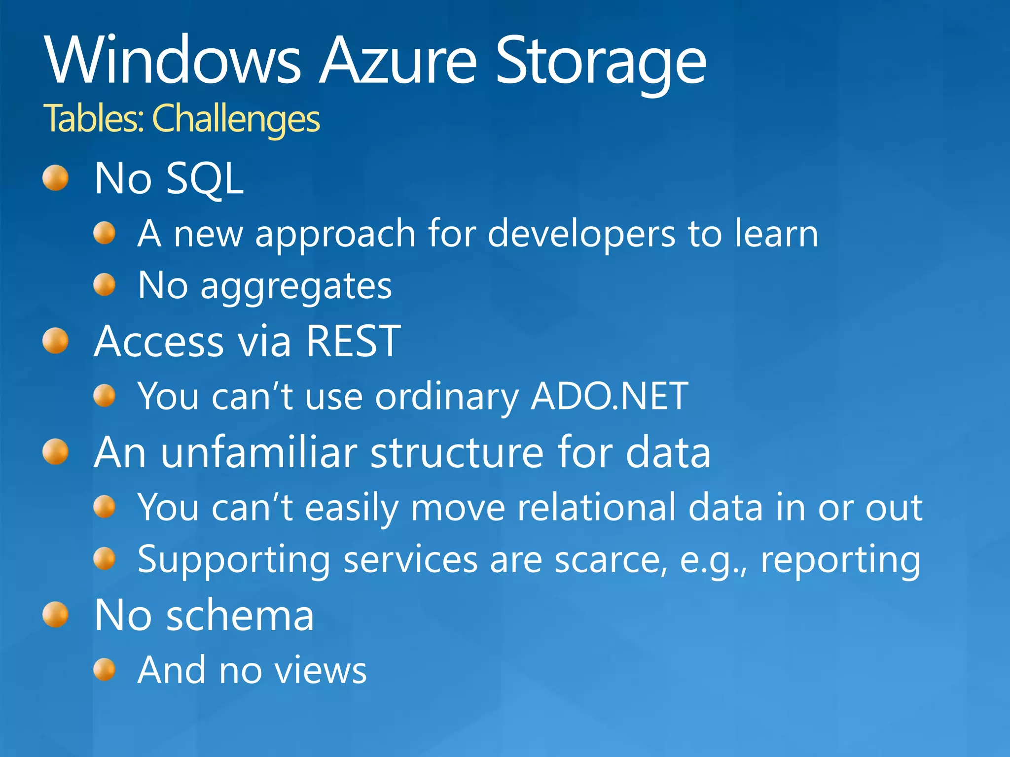 Introduction to SQL Server Cloud Storage Azure | PPT