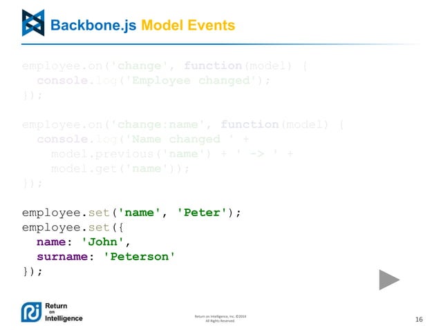 Introduction to Backbone.js & Marionette.js
