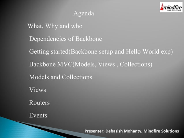 Introduction to backbone js | PPT