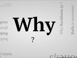 Introduction To Backbone JS | PPTX