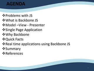 Introduction to backbone_js | PPT