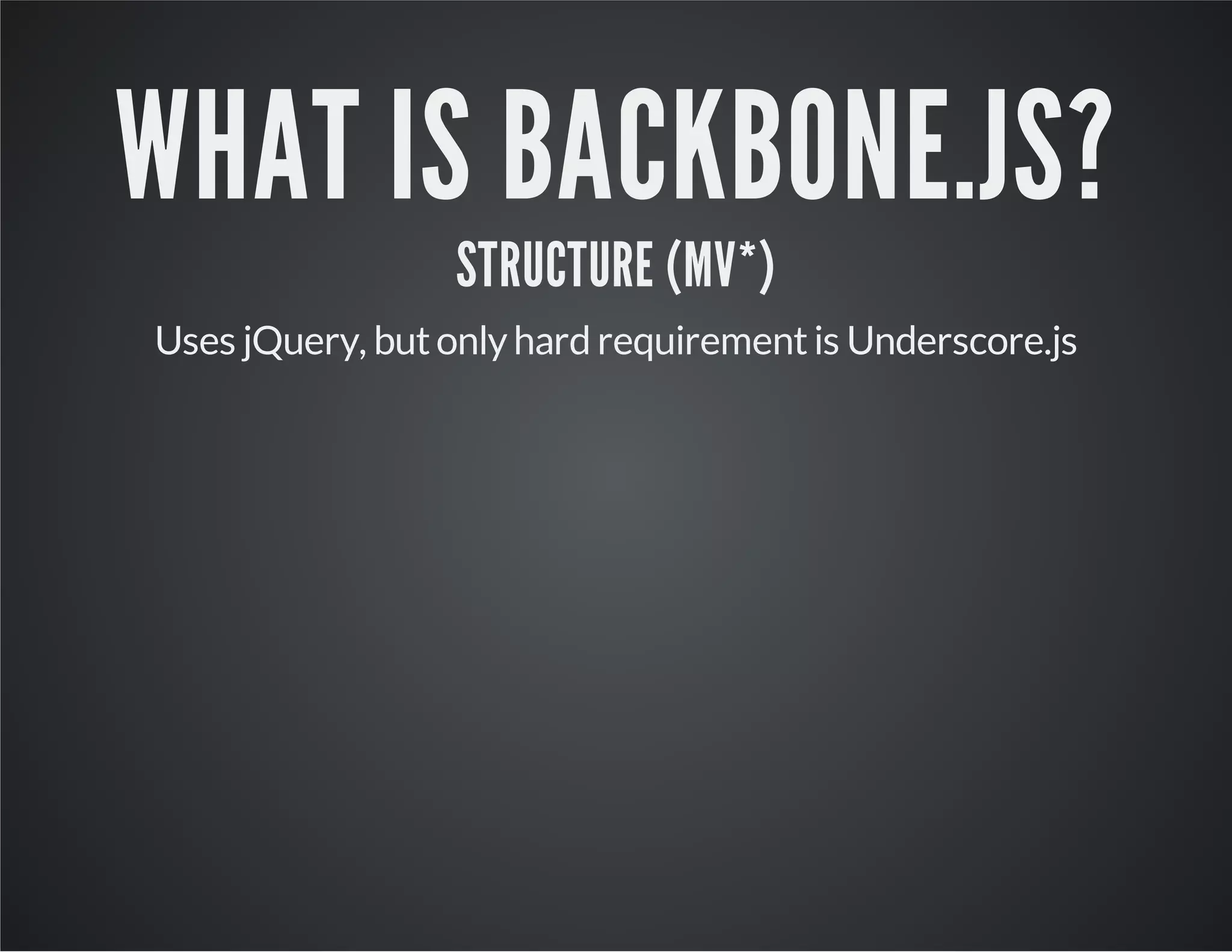 Introduction to backbone presentation | PDF | Web Development | Internet