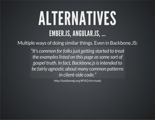 Introduction to backbone presentation | PDF
