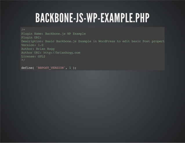 Introduction to backbone presentation | PDF | Web Development | Internet