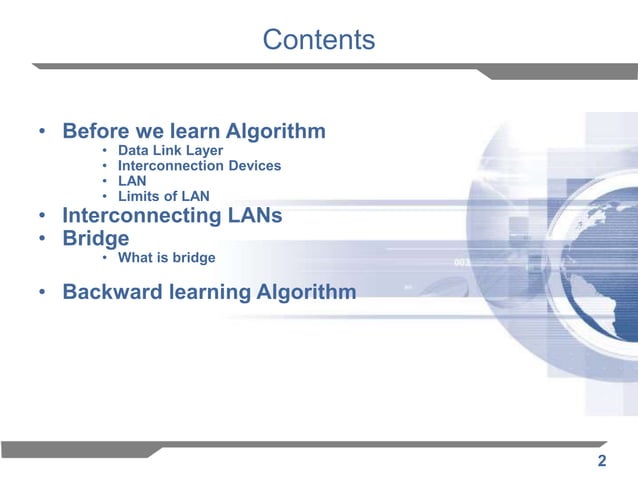 Introduction to backwards learning algorithm | PPTX