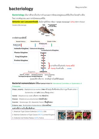 Introduction to bacteriology,morphology and classification of bacteria ...