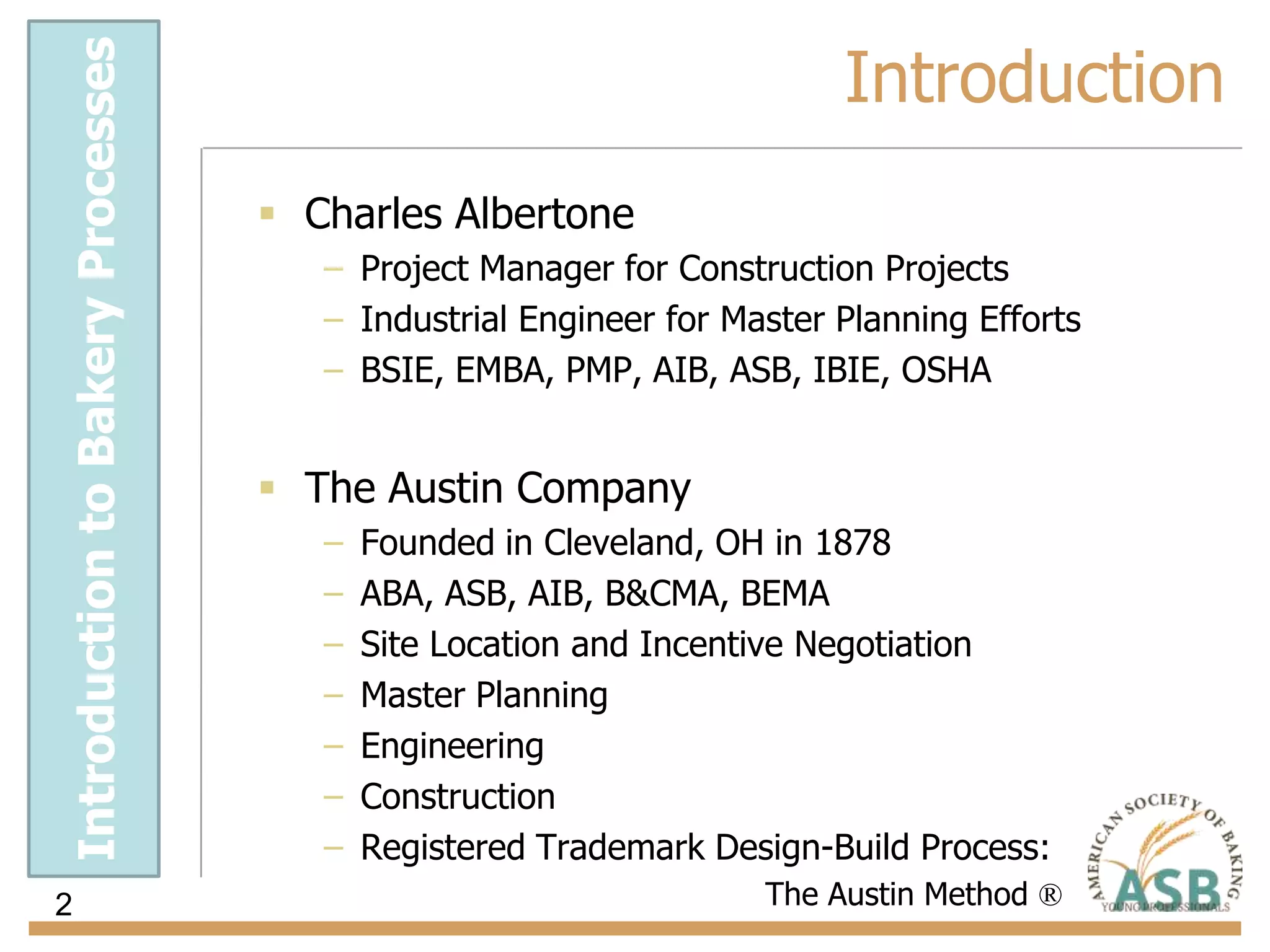 Introduction to Bakery Processes: From Concept Through Construction ...