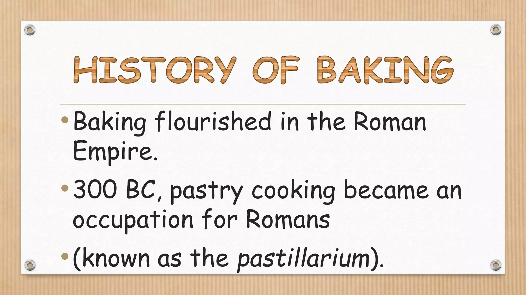 Introduction to baking | PPTX