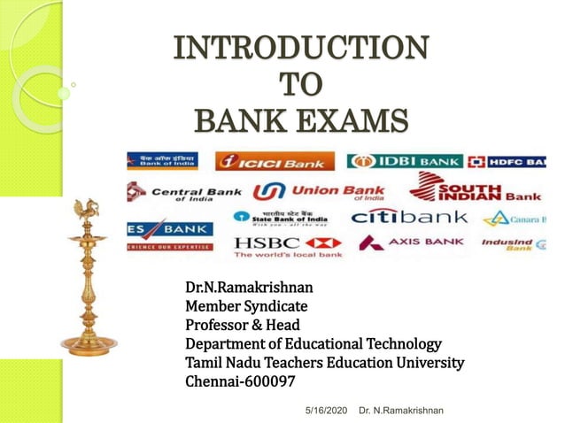 Introduction to Bank Exam | PPT
