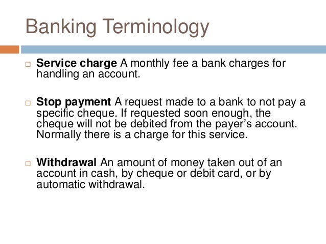 Introduction to banking