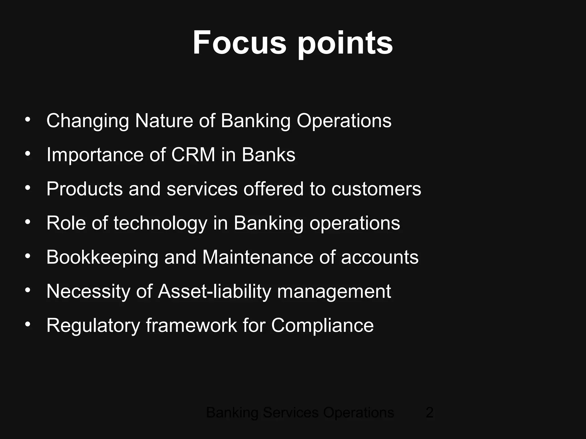 Introduction to banking operations | PPT
