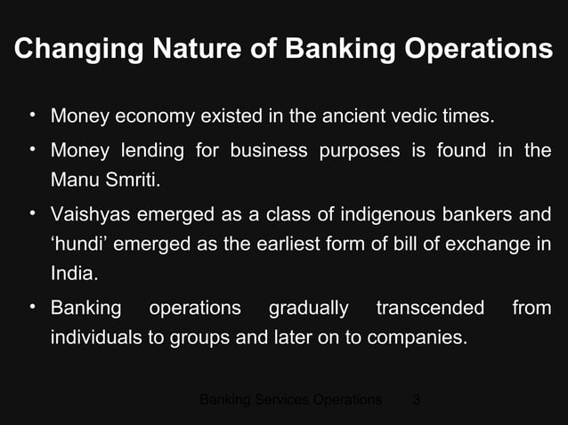 Introduction to banking operations | PPT
