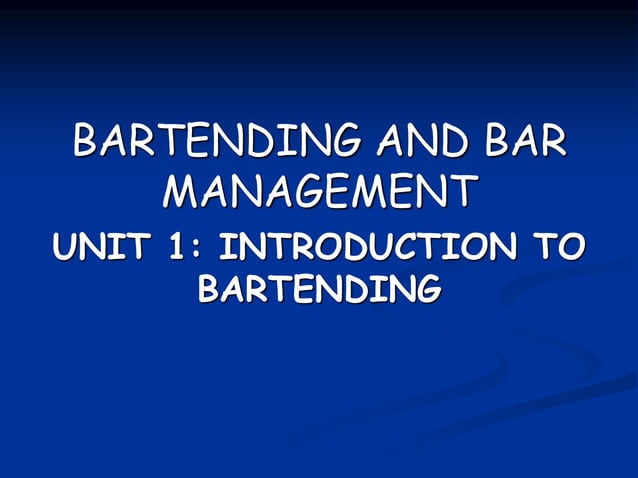 Introduction to Bartending.ppt