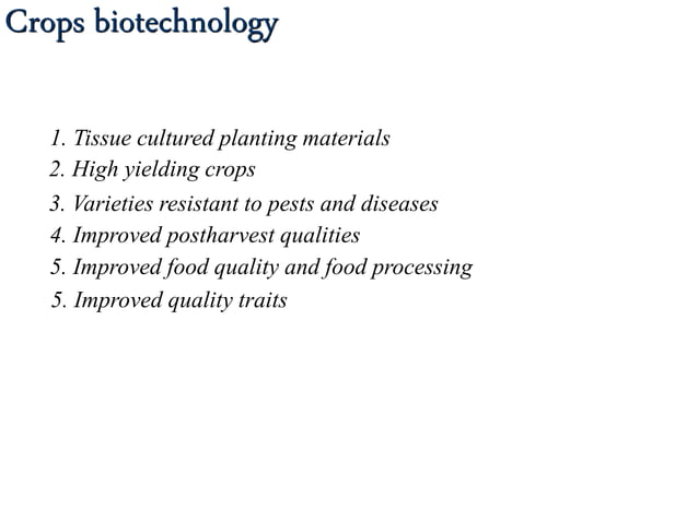 Introduction to basic biotechnology part b | PPT | Agriculture | Industries