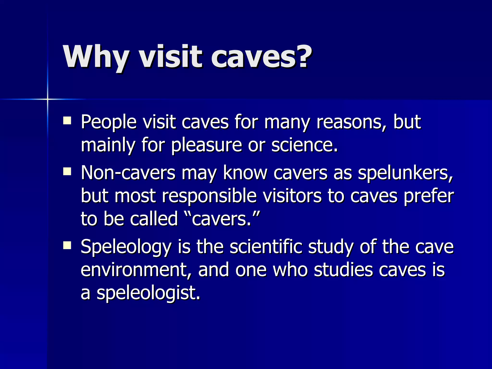 Introduction to basic caving | PPT