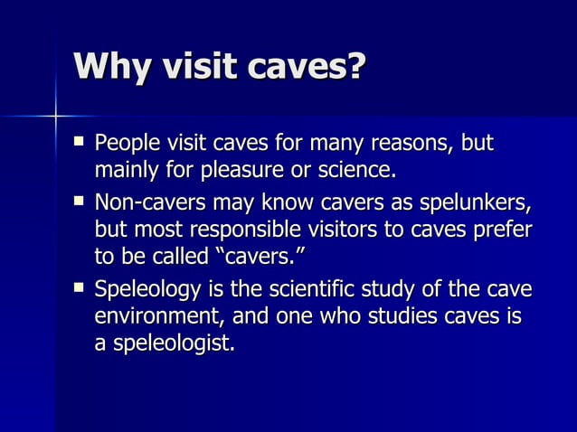 Introduction to basic caving | PPT