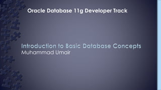 Introduction to basic database concepts | PPTX