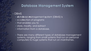 Introduction to basic database concepts | PPTX