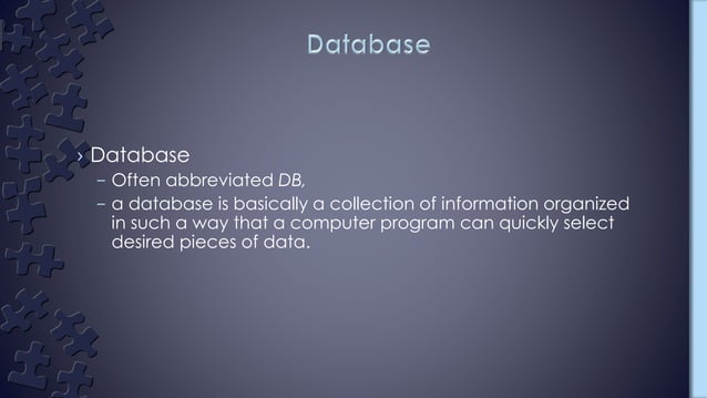 Introduction to basic database concepts | PPTX