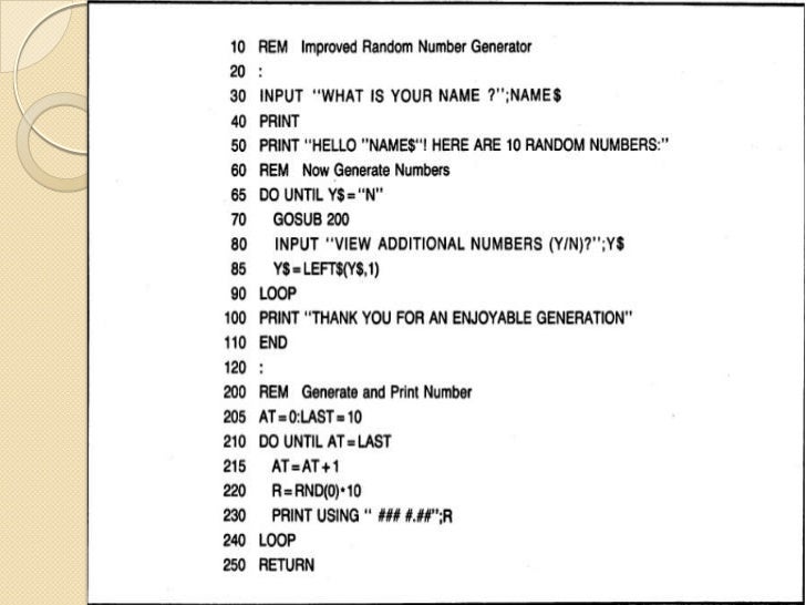 Introduction to basic programming