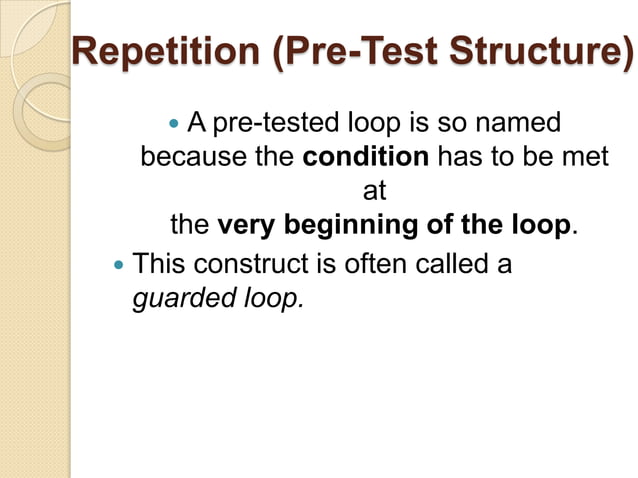 Introduction to basic programming repetition | PPTX