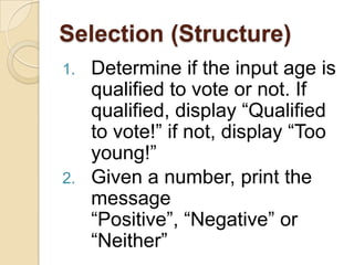 Introduction to basic programming repetition | PPTX