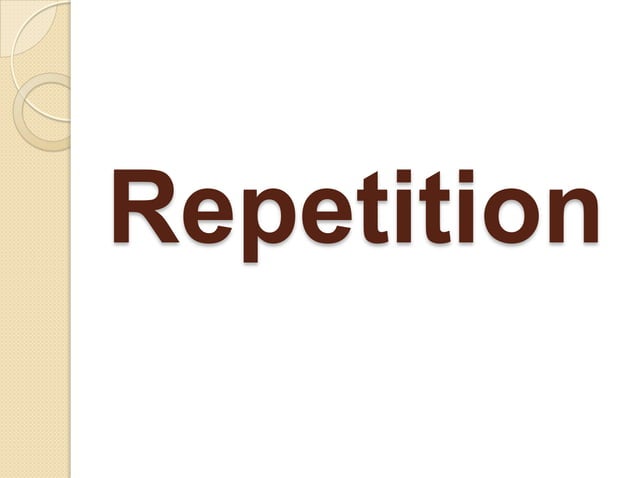 Introduction to basic programming repetition | PPTX