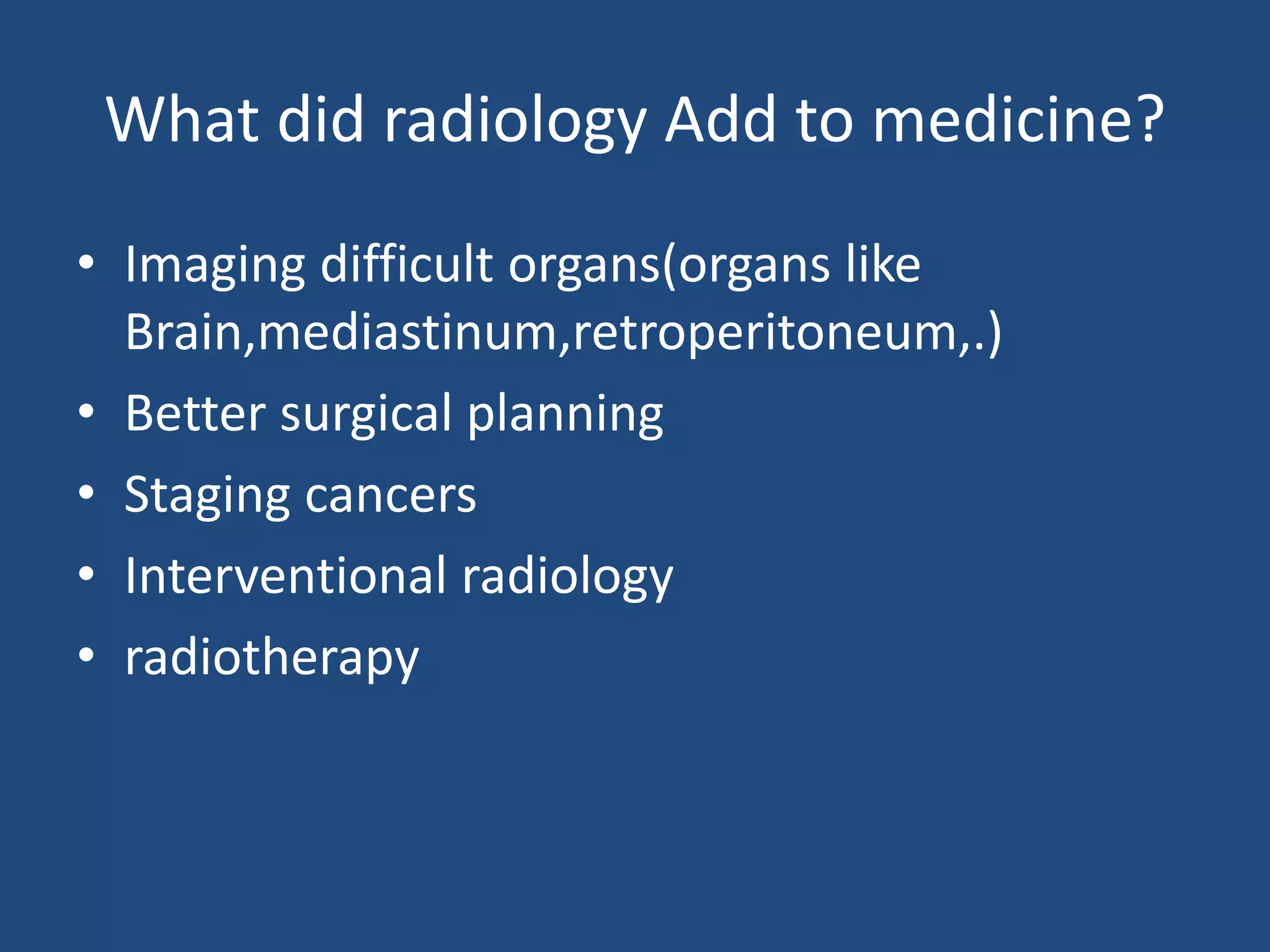 Introduction to basics of radiology | PPTX