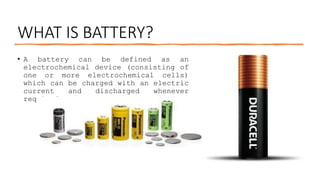 INTRODUCTION TO BATTERIES OF ELECTRIC VEHICLE SYSTEMS | PPTX