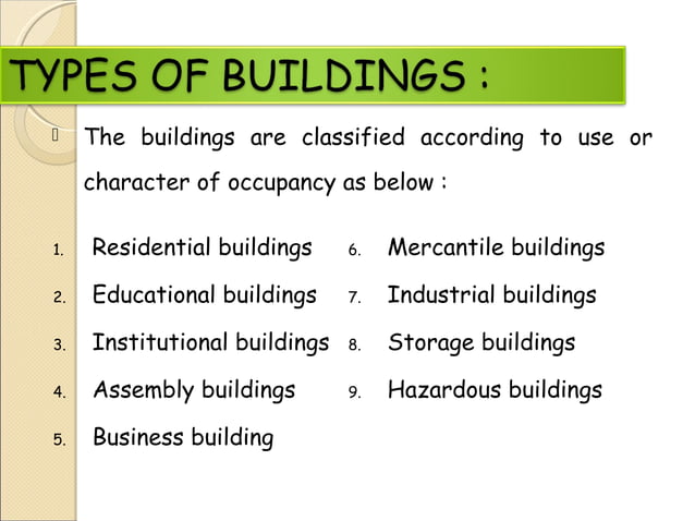 Introduction to Building Construction | PPT | Civil Engineering ...