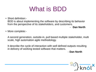 Introduction to BDD | ODP | Programming Languages | Computing