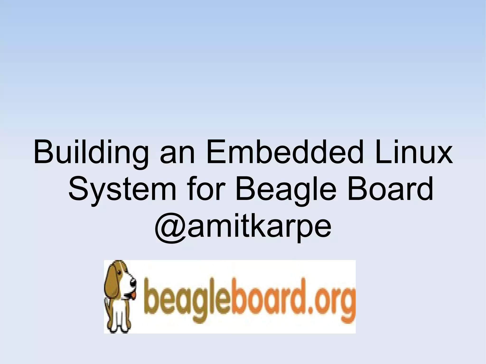Introduction to beagle board | PPT