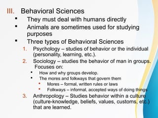 Introduction to Behavioral Science BS.pptx | Science